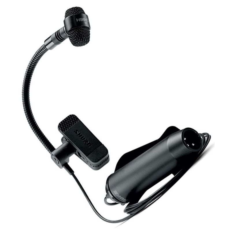 Shure PGA98H Micrófono condensador cardioide con pinza para instrumento ...