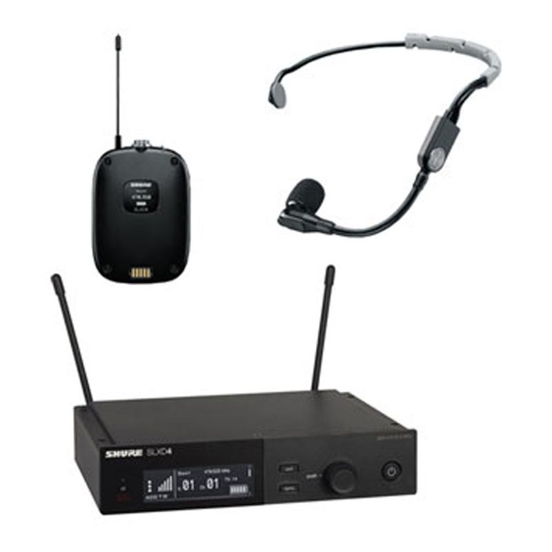 Shure SLXD14 / SM35 Sistema inalámbrico con transmisor de bolsillo SLXD1 y micrófono de diadema ...